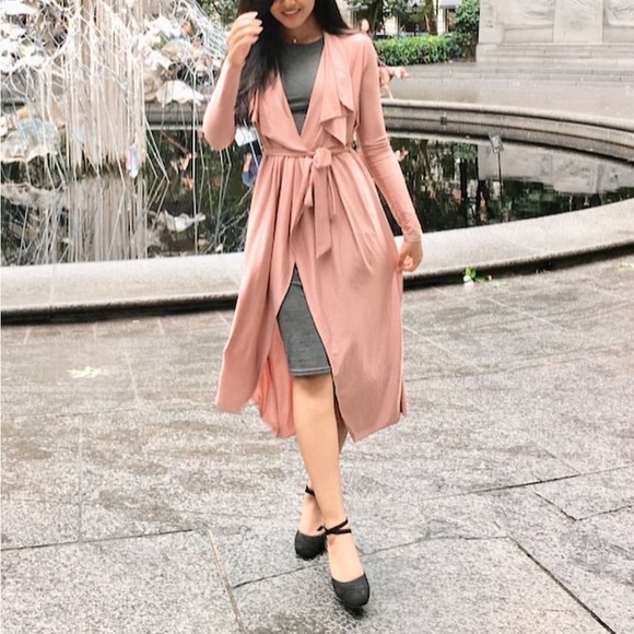 Boohoo | Dresses | Boohoo Pink Satin Maxi Tiefront Cover Up | Poshmark